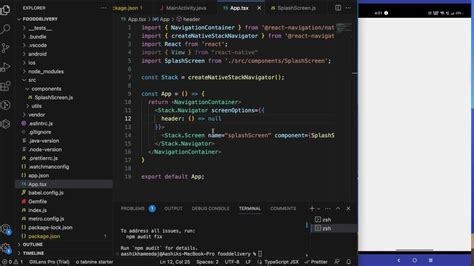 React Navigation V6 Setup Food Delivery App React Native Tamil