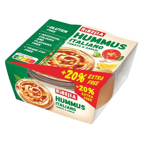 Ribella Hummus Csicseriborsó Püré Olasz Fűszerezésű 240 G Aldi
