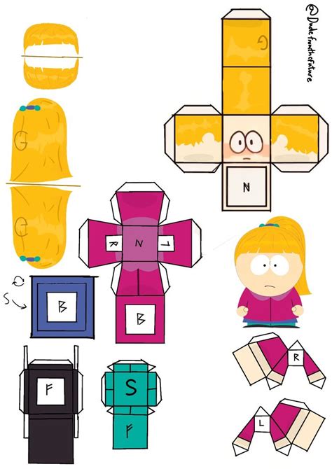 South Park Papercraft Diy Paper Paper Crafts Papar Paper Doll