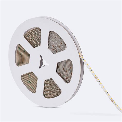Ruban LED 24V DC SMD2835 120LED M 5m IP65 Largeur 8mm Coupe 5cm 2700K