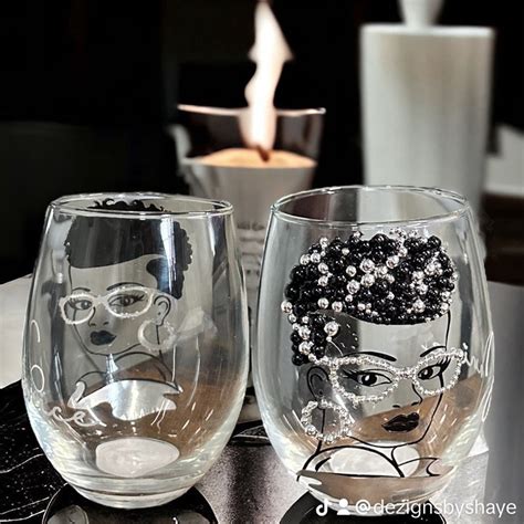 Bling Wine Glass Etsy