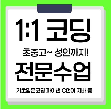 미금 고등코딩학원 초등 파이썬 중학생 기초 직장인 성인코딩과외