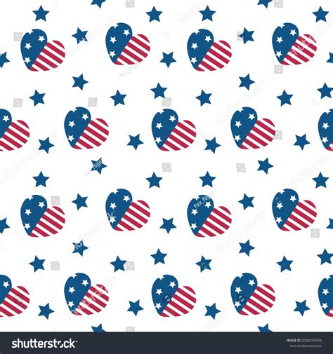 This Is A Patriotic Seamless Pattern For The 4th Royalty Free Stock