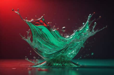Splash Of Water Splash Effect After Collision A Falling Drops With