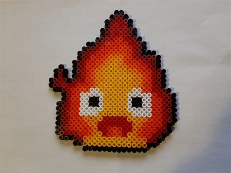 Perler Bead Calcifer Sprite Etsy