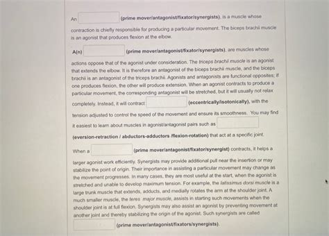 Solved An Prime Moverantagonist Fixatorsynergists Is A
