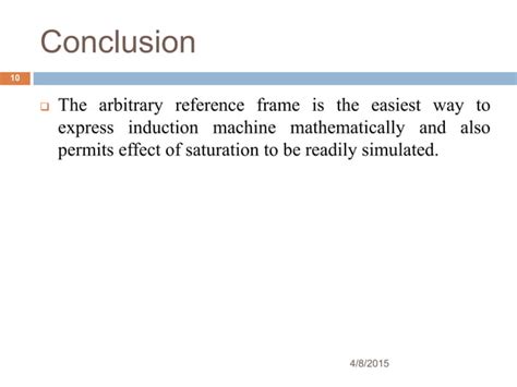 Induction Machine Modelling Pptx Physics Science