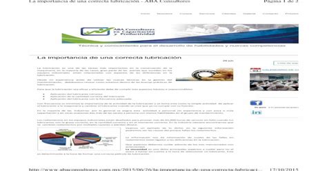 La Importancia De Una Correcta Lubricación Download Pdf