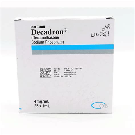 Decadron Injection 4mg 5ml Medimart Pk