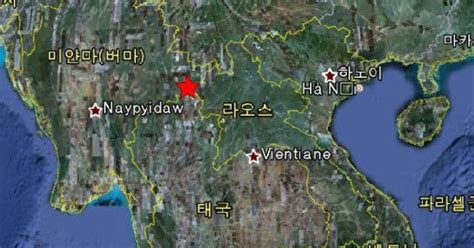 구글어스로 확인한 미얀마 지진 국경지대 위치 한눈에 확인 포토엔