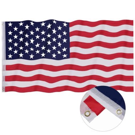 3 X 5 Ft Usa Us Us American Flag Polyester Stars Brass Grommets 1