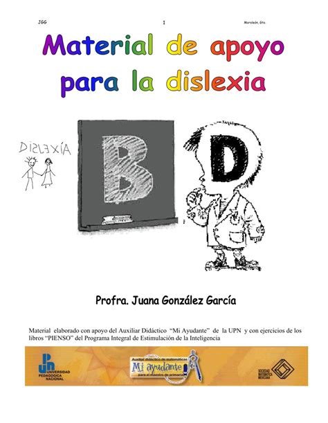 Cuadernillo De Apoyo Para La Dislexia