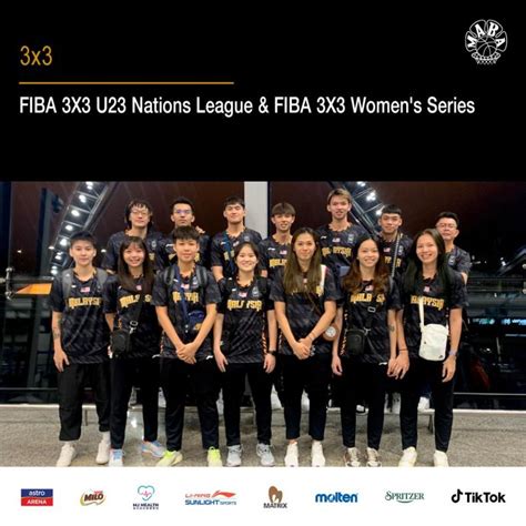 U23国家联赛女篮系列赛 马男女篮出征fiba三人篮球赛 体育 篮球 大马篮球