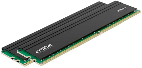 Crucial Pro 64gb Kit 2x32gb Ddr4 3200mhz C22 Udimm Desktop Memory Kit Black Cp2k32g4dfra32a