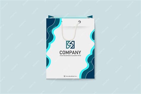 Premium Vector Abstract Corporate Style Paper Shopping Bag Templates