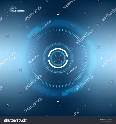 Futuristic Scifi Hud User Interface Circle Stock Vector Royalty Free Shutterstock