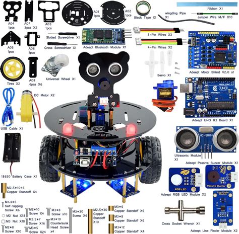Gewbot 3wd Smart Robot Car Kit With Arduino Ide And Australia Ubuy