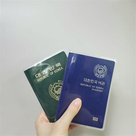 인디고라운드 2개입 투명 여권 케이스 방수 커버 홀더 여행용 신여권 지갑 슬림 파우치 전자여권