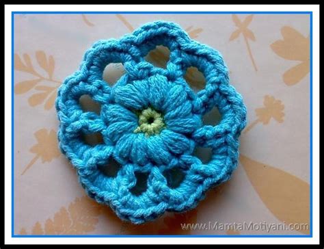 Crochet Flower Applique Pattern Wheel Of Fortune By Mamta Motiyani