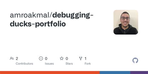 Github Amroakmal Debugging Ducks Portfolio