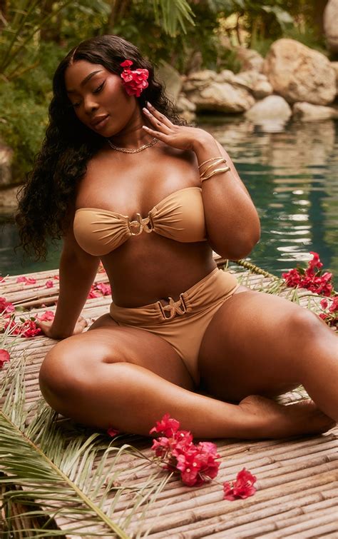 Plus Bas Maillot Bain Nude Échancré À Empiècement Étoile Mer