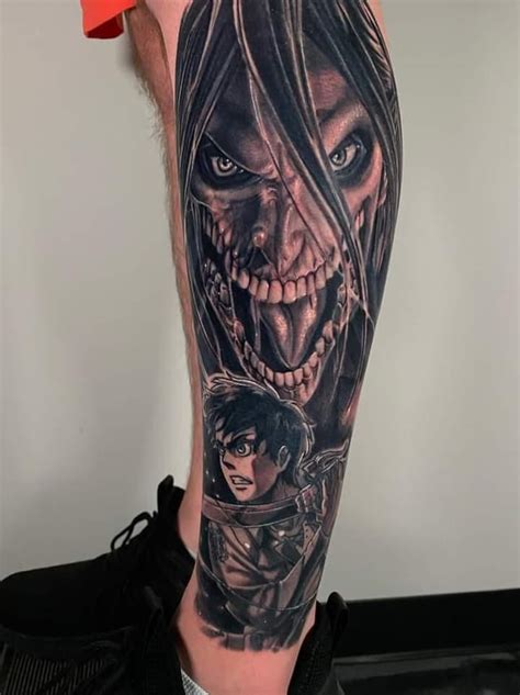 Attack On Titan Eren Touched Up Dome By Nate Gates At Sacred Raven