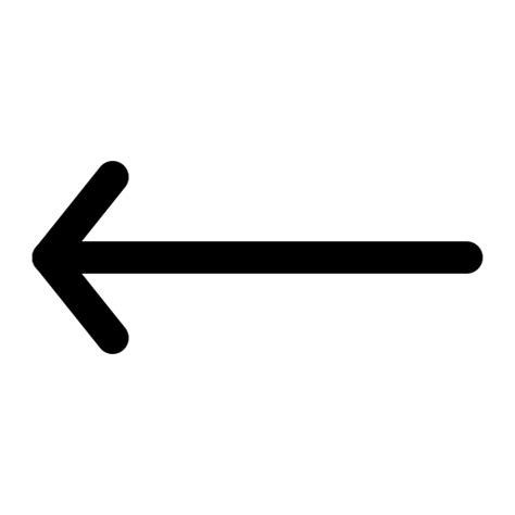 Pfeil Links Benutzeroberfläche und Gesten Symbole