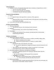 Understanding Informal Fallacies Types Examples And Impact Course Hero