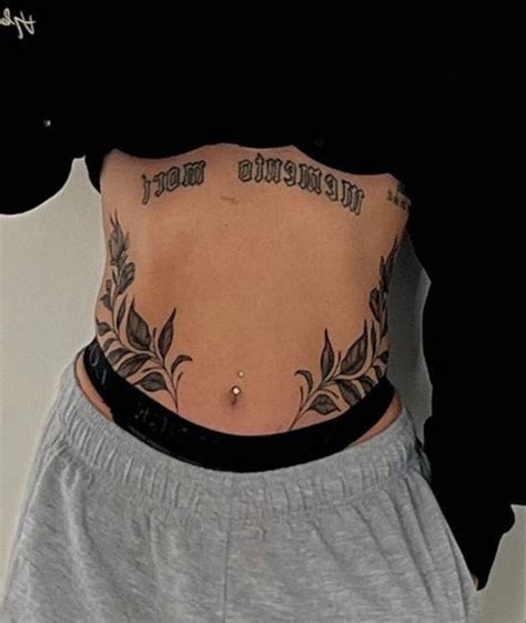 April 2023 Belly Tattoos Stomach Tattoos Women Simplistic Tattoos