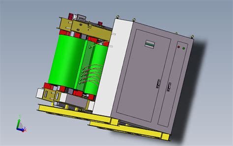 干式 调压变压器1600kva 10kvsolidworks 2016模型图纸下载 懒石网
