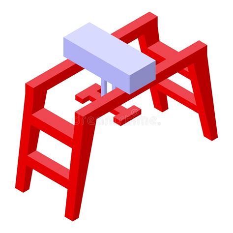 Red Metal Detector Gate Standing Upright Stock Illustration Illustration Of Entrance