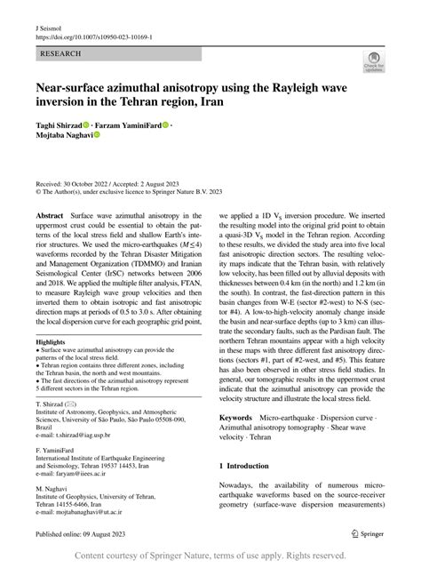 Near‐surface Azimuthal Anisotropy Using The Rayleigh Wave Inversion In