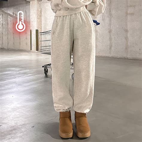 홀리 양기모조거or와이드 로민 2way 밴딩 양기모 와이드팬츠 조거팬츠 기모트레이닝 겨울트레이닝