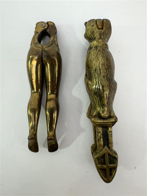 Lot Two Peerage England Brass Sets Of Nutcrackers In The Form Of