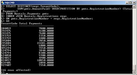 Microsoft SQL Server Lesson 38 Selecting Records Over Partitions
