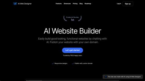 Ai Web Designer Ai 智能網站設計工具，從網域輸入快速產生並自訂完整響應式網站。 Moge