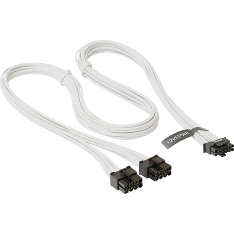 Seasonic 2x8 Pin Pcie 12 4pin 12vhpwr Cable 0 75m Λευκό Ss2x8p
