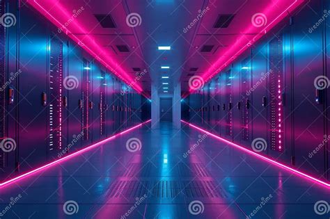 Server In Datacenter Cloud Computing Data Storage Stock Image Image Of Firewall Center