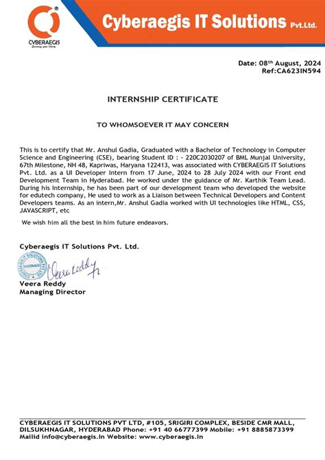 Anshul Gadia On Linkedin Pleased To Share That Ive Successfully