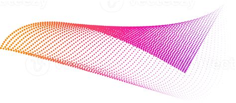 Abstract Halftone Dots Background With Dynamic Waves 11287509 PNG