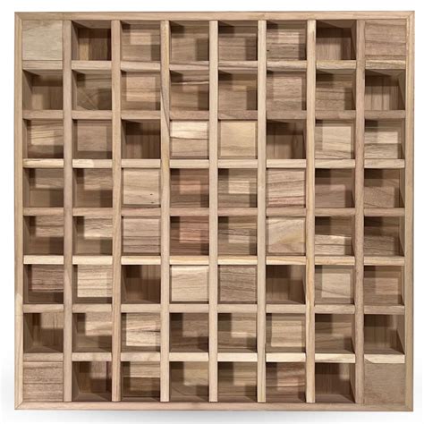 Panel Bxi Sound Diffuser 24 X 24 X 28 Inches Wood Acoustic Diffuser