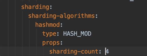 hashmodshardingalgorithm getshardingcount throw a