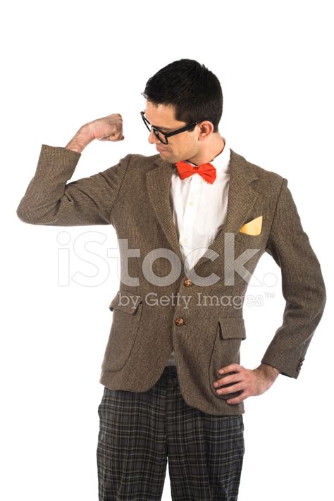 Nerd Isolated On White Stock Photo Royalty Free Images FreeImages