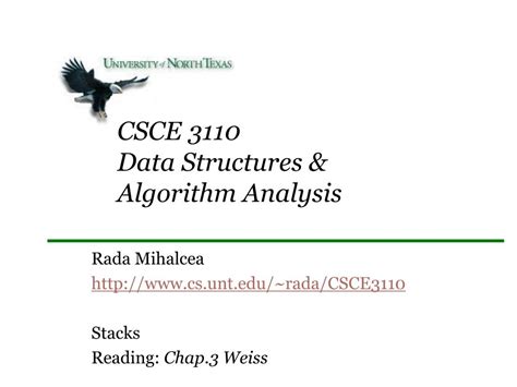 PPT CSCE 3110 Data Structures Algorithm Analysis PowerPoint Presentation ID 222828