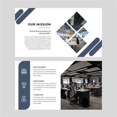 Biru Powerpoint Presentation Template Oleh Pixiodesign Di Poweredtemplate Templat Powerpoint