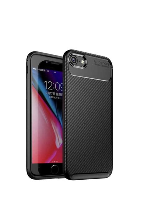 Fibaks Apple Iphone Se Se Kılıf Rugged Armor Serisi Karbon Tasarım Yüksek Kalite