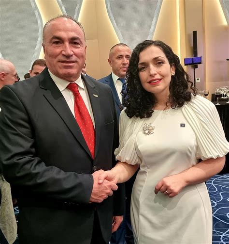 Agim Shahini Takon Presidenten Osmani Në Pritjen Shtetërore Ekonomia Online