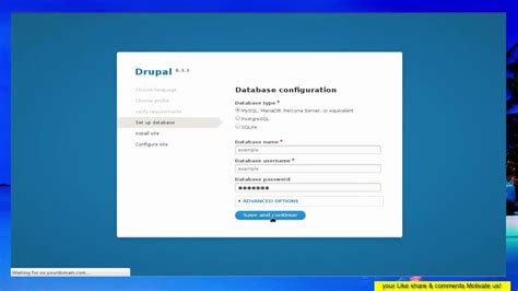 How To Install Drupal 8 On Centos 7 Youtube