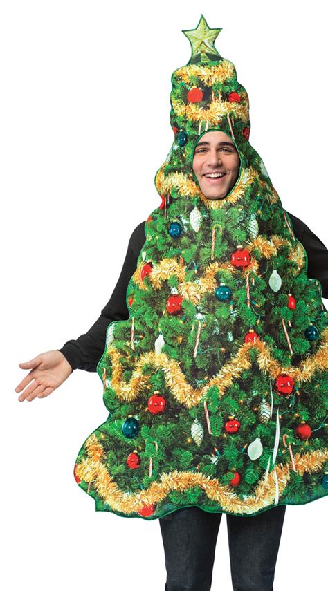 Get Real Christmas Tree Adult Costume Discount Party Supplies