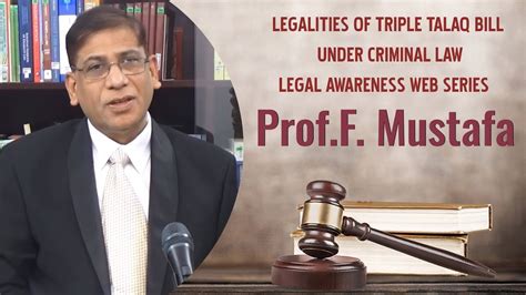 Ep 1 Legalities Of Triple Talaq Bill Under Criminal Law Proff
